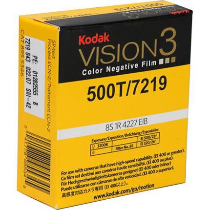 Kodak VISION3 500T Color Negative Film 5219/7219 - Super 8mm 50 ft ...